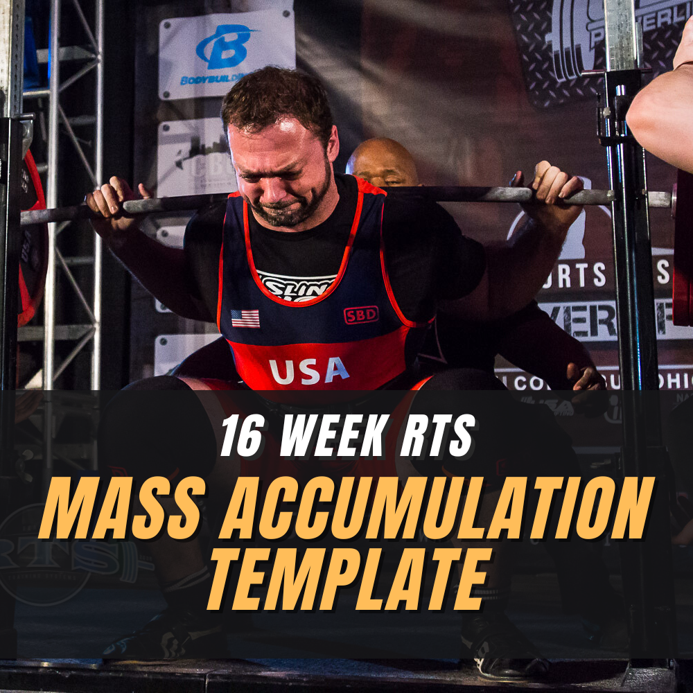 16 Week RTS MASS Accumulation Template – Reactive Training Systems
